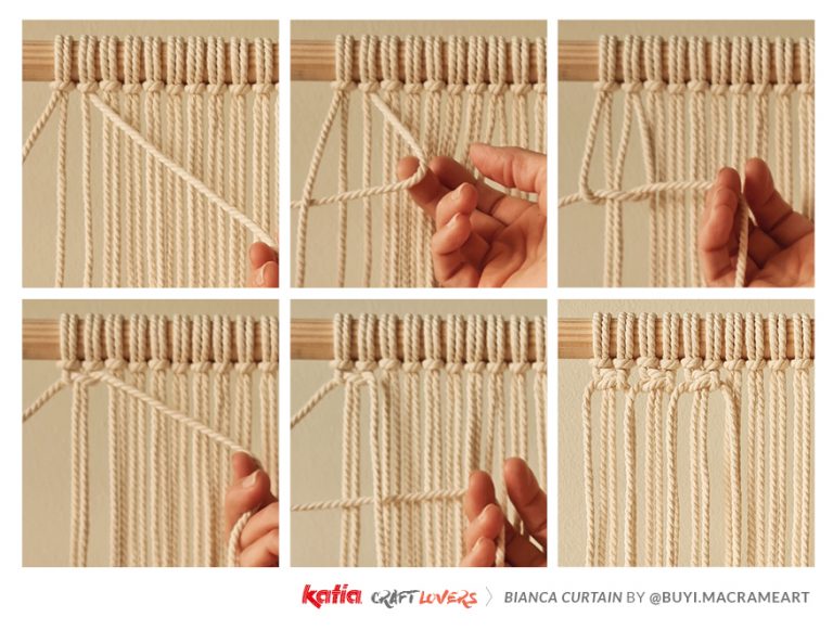 Cómo hacer una cortina de macramé: Tutorial de Buyi Macrame Art