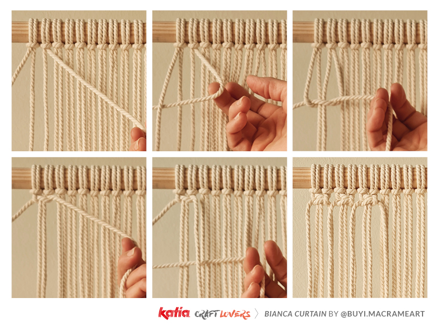Cómo hacer una cortina de macramé: Tutorial de Buyi Macrame Art