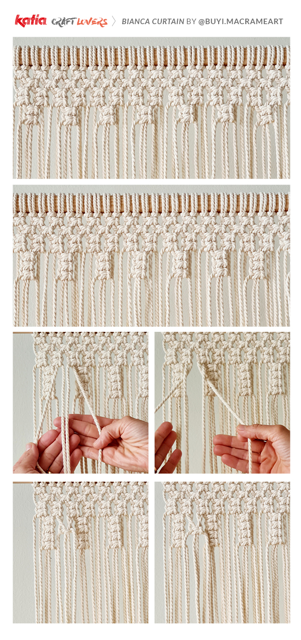 Cómo hacer una cortina de macramé: Tutorial de Buyi Macrame Art