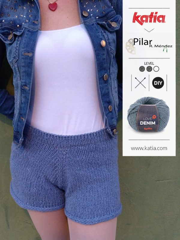 Pantaloncini ai ferri di Tejiendo la isla: un modello per lavorare in ...