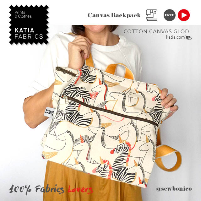 Cómo coser una mochila con maxi solapa ? Videotutorial y patrón gratis