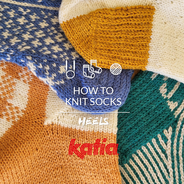 How to knit sock heels 🧦 6 methods on video