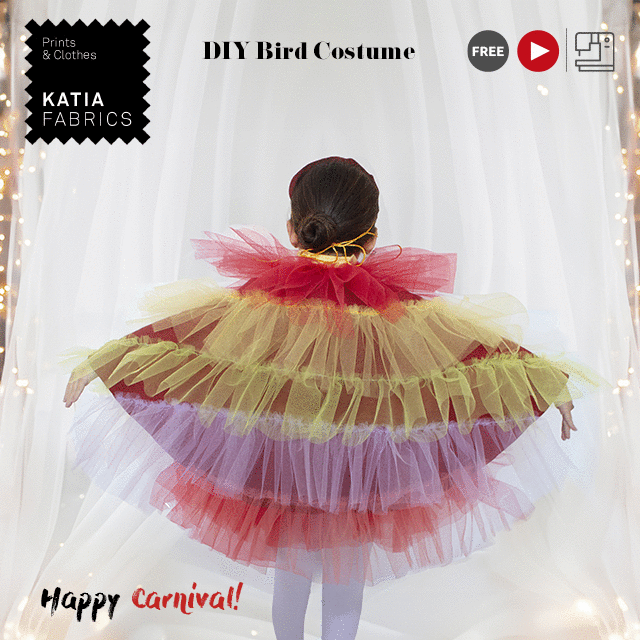 Costume da uccello in tulle per bambini 🦜 Video tutorial cucito
