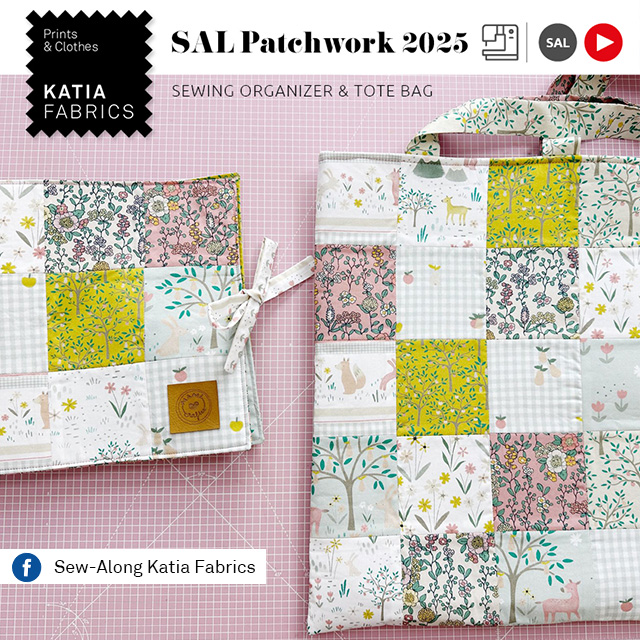 SAL Katia Fabrics 2025 🧵 Costurero y Tote Bag Patchwork - Blog de ...