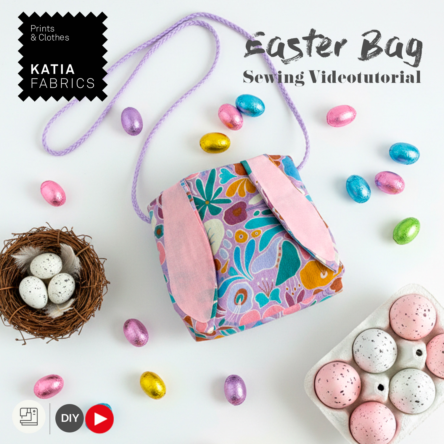 Borsa per ovetti di Pasqua DIY per bambini 🐣 lavoro creativo facile