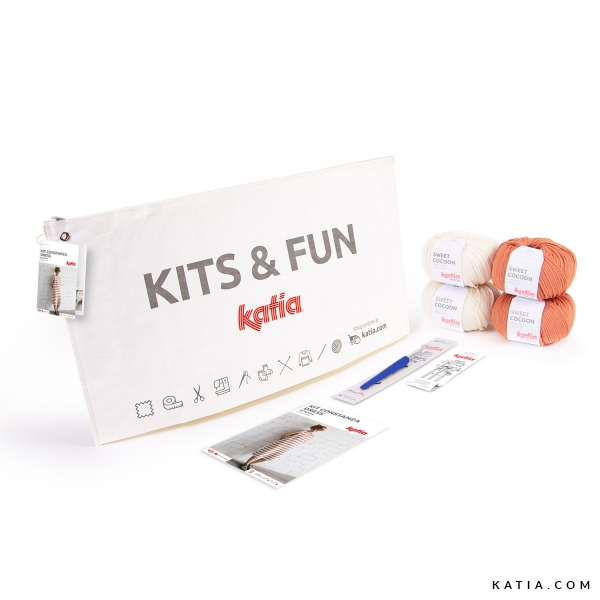 Kit Katia robe rayée en crochet Constanza - kit | Katia.com