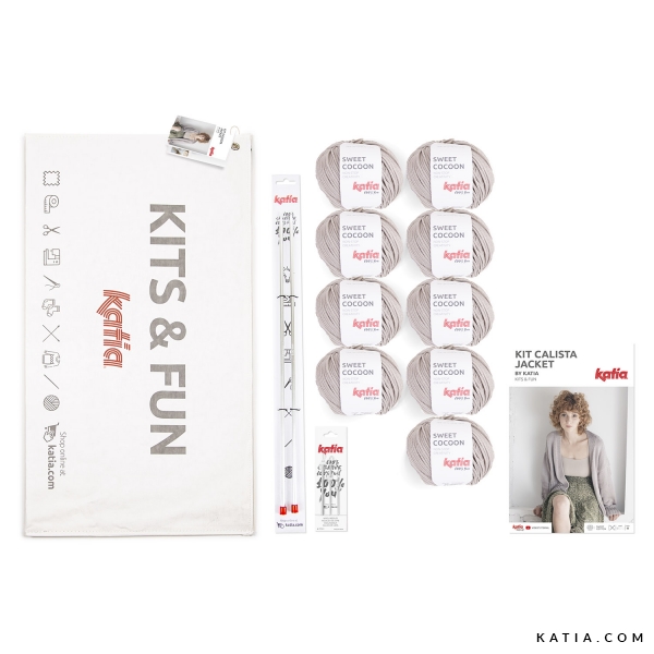 Kit Katia chaqueta de punto para mujer Calista - kit | Katia.com