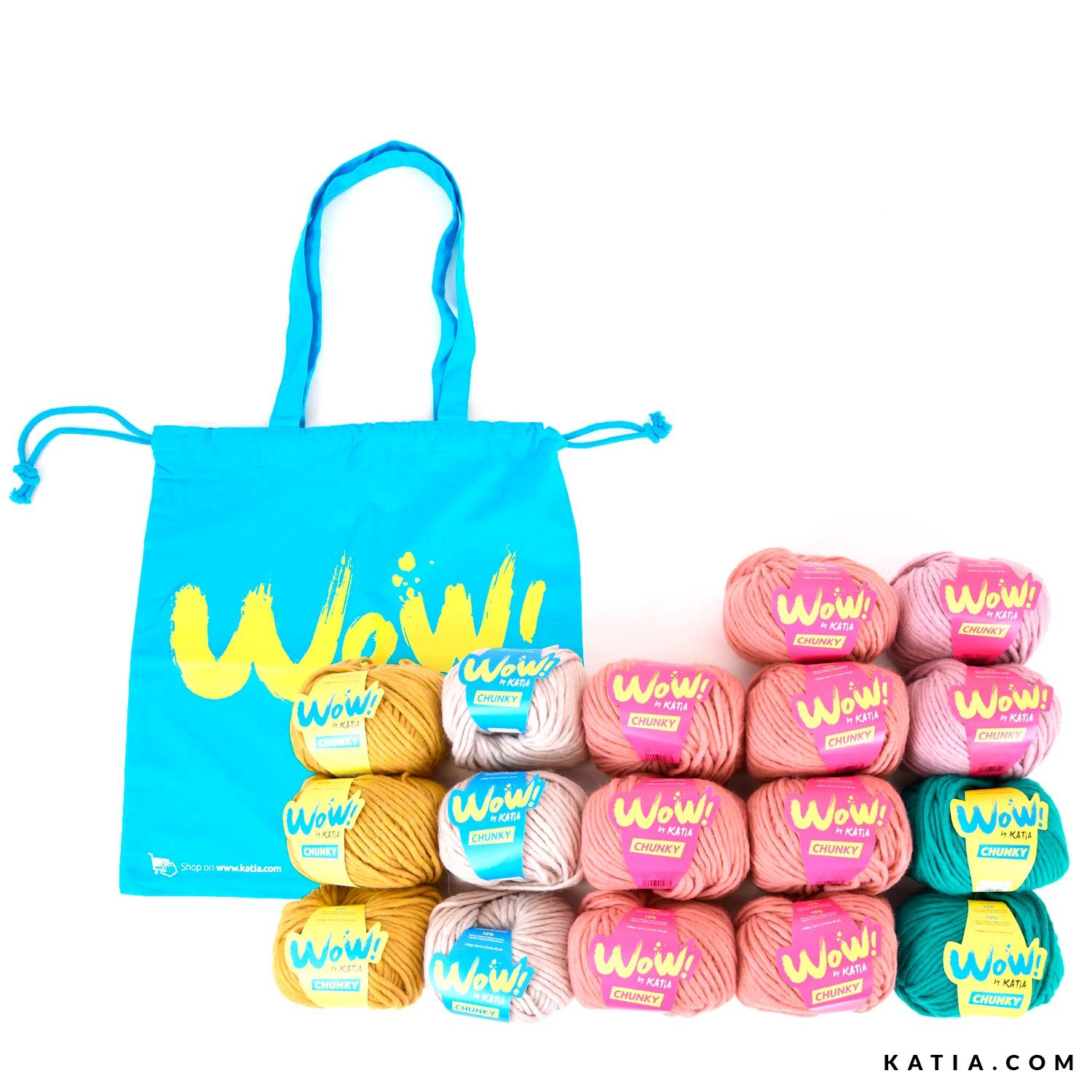 Kit Wow! Coperta ai ferri colorata Sis - kit | Katia.com