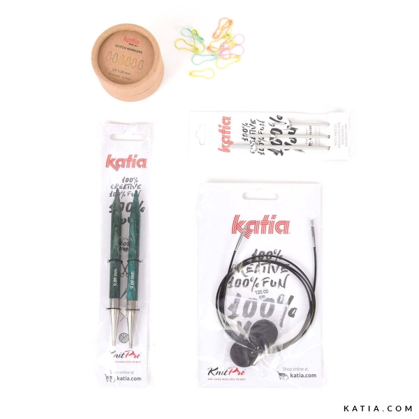 Kit Wow! Coperta ai ferri colorata Sis - kit | Katia.com