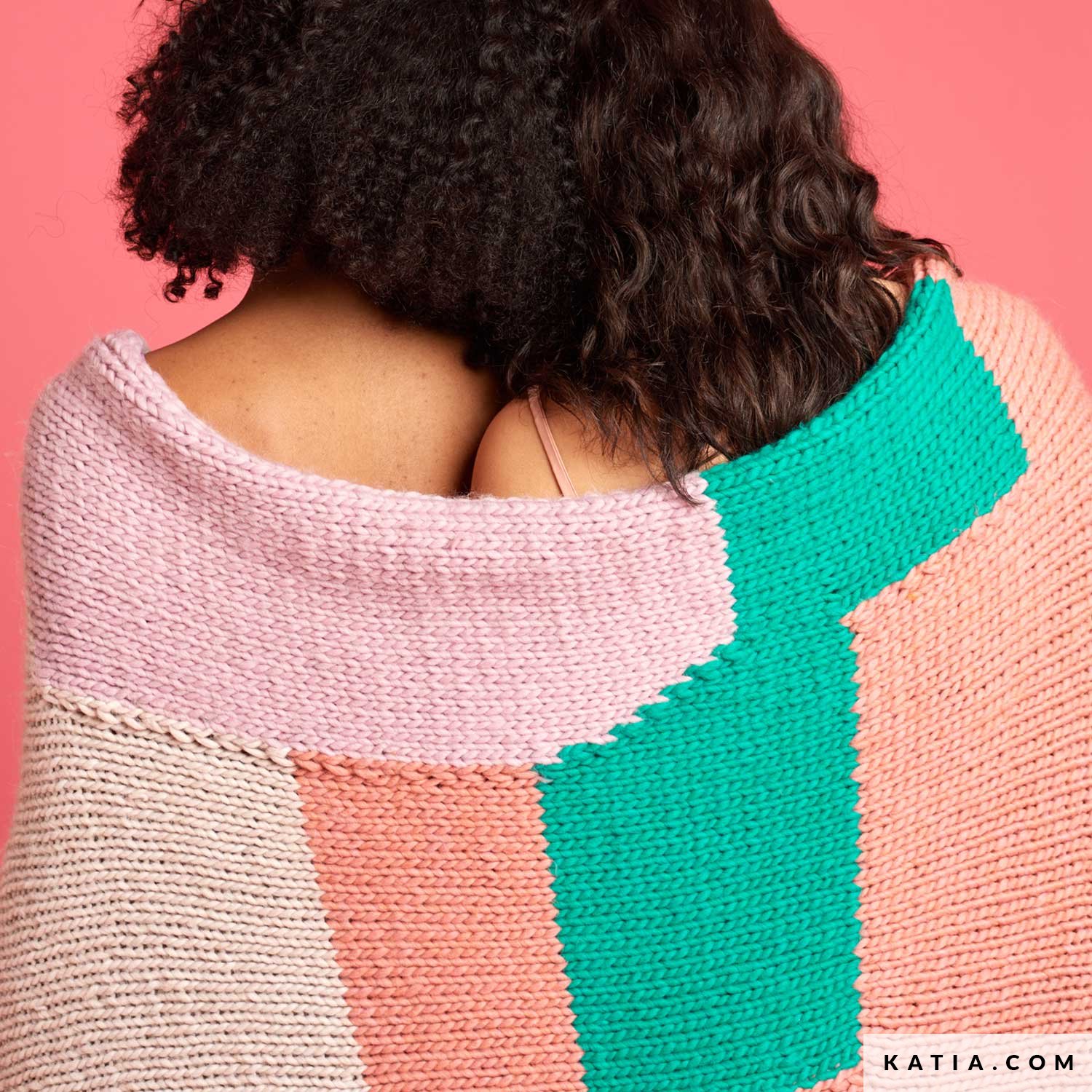 Wow! Kit Sis colorful knit blanket - kit | Katia.com