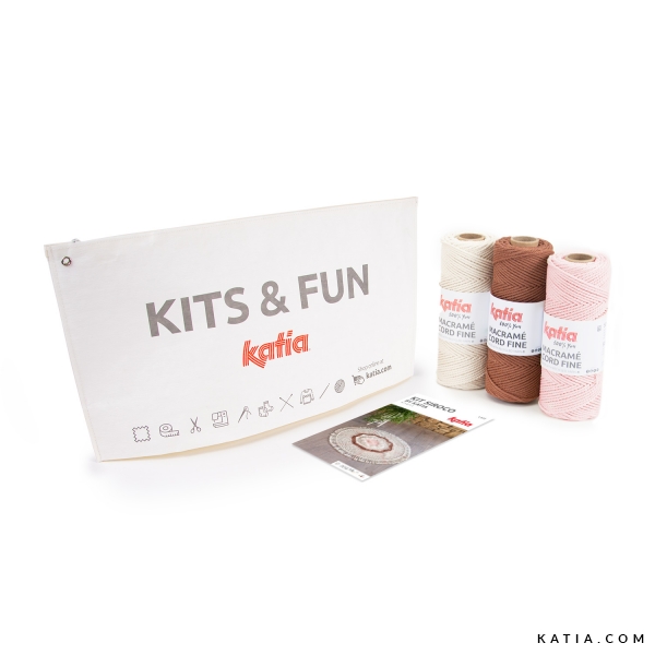 Kit tappeto rotondo a macramé Siroco by Buyi - kit | Katia.com