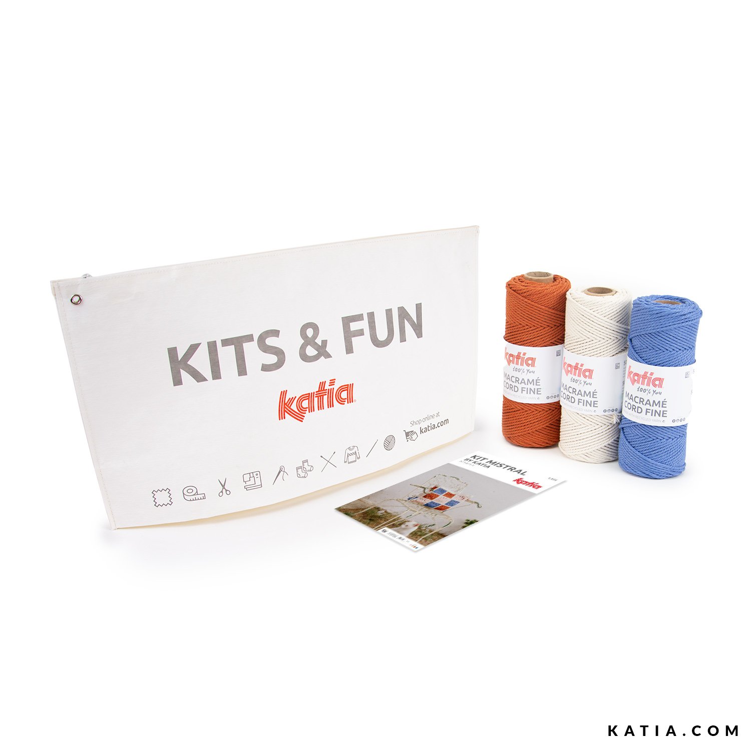 Mistral macramé square bag kit by @buyi.macrameart - kit | Katia.com