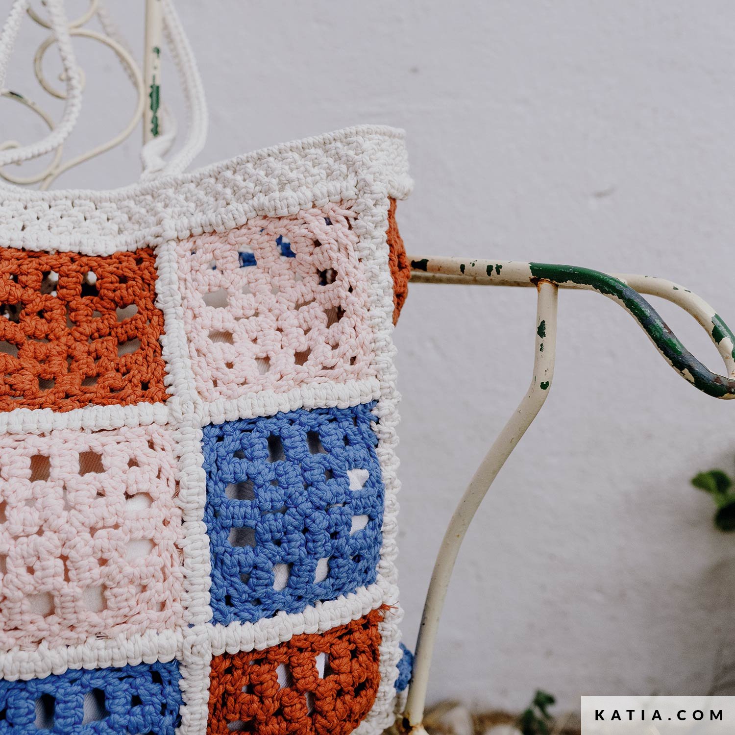 Mistral macramé square bag kit by @buyi.macrameart - kit | Katia.com