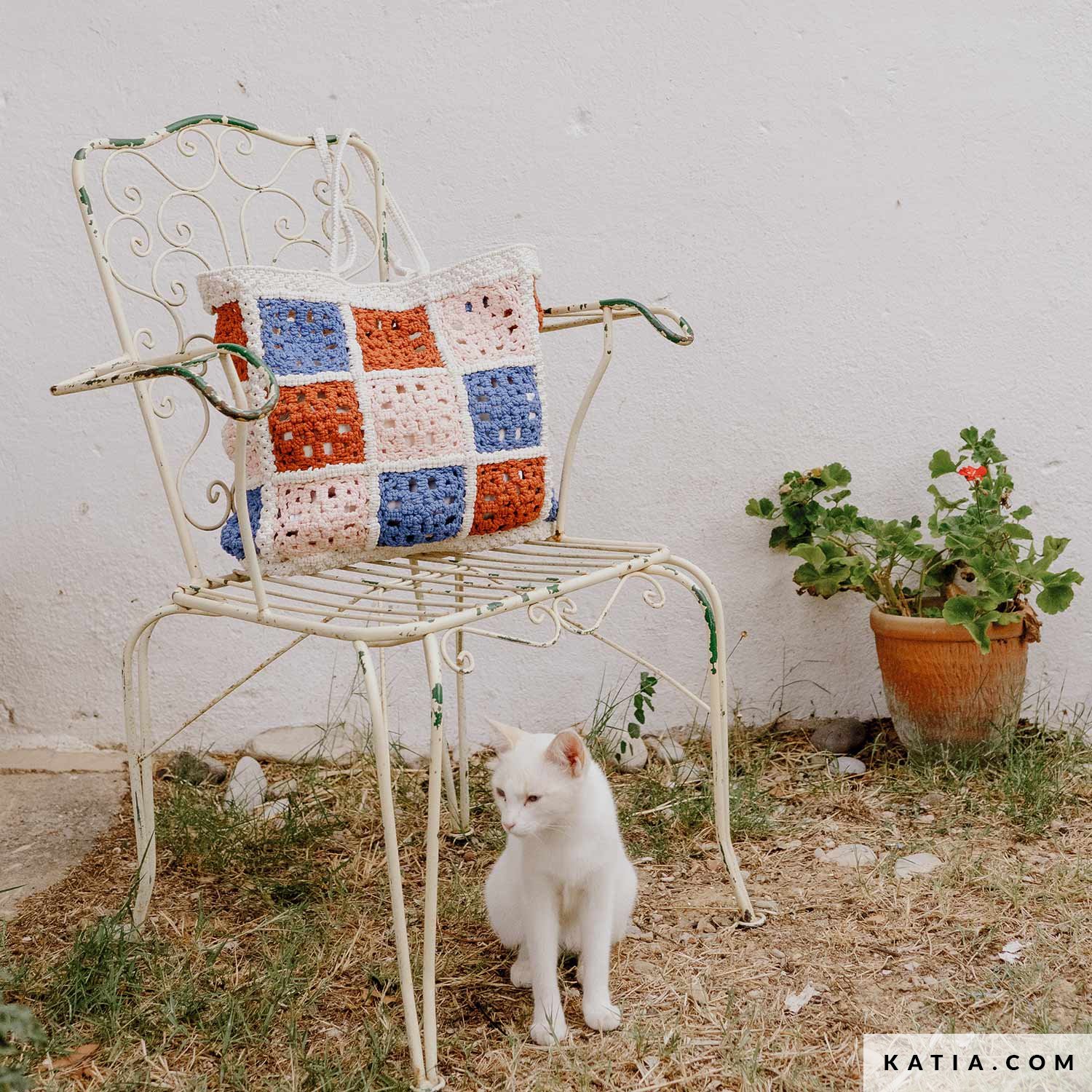 Mistral macramé square bag kit by @buyi.macrameart - kit | Katia.com