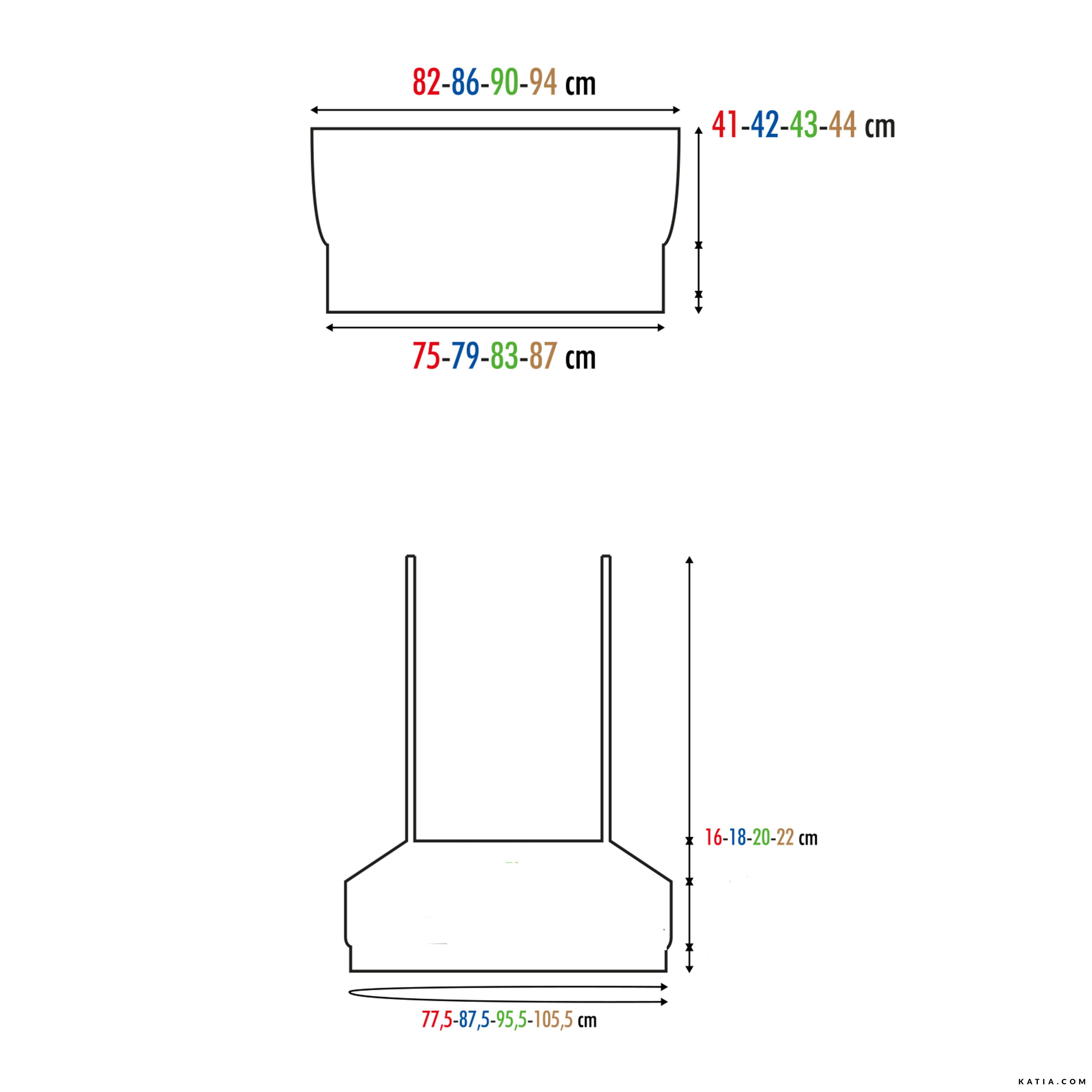 Camila knitted crop top and skirt WOW! Kit - kit | Katia.com