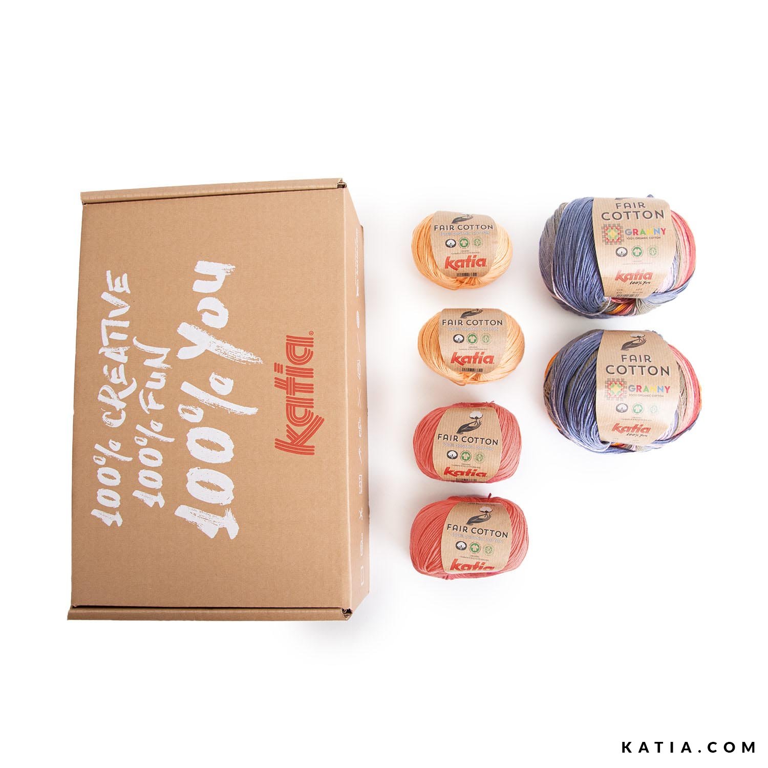 Fair Cotton Granny Pack · Saona Dress by Santa Pazienzia - kit | Katia.com