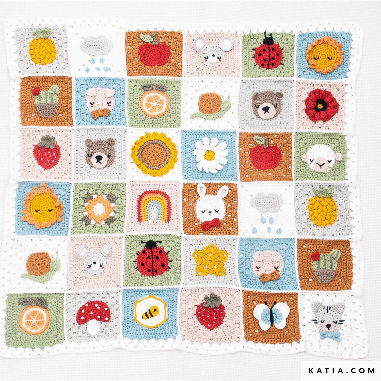Mini Explorer CAL Kit | 3D Granny Square deken - kit | Katia.com