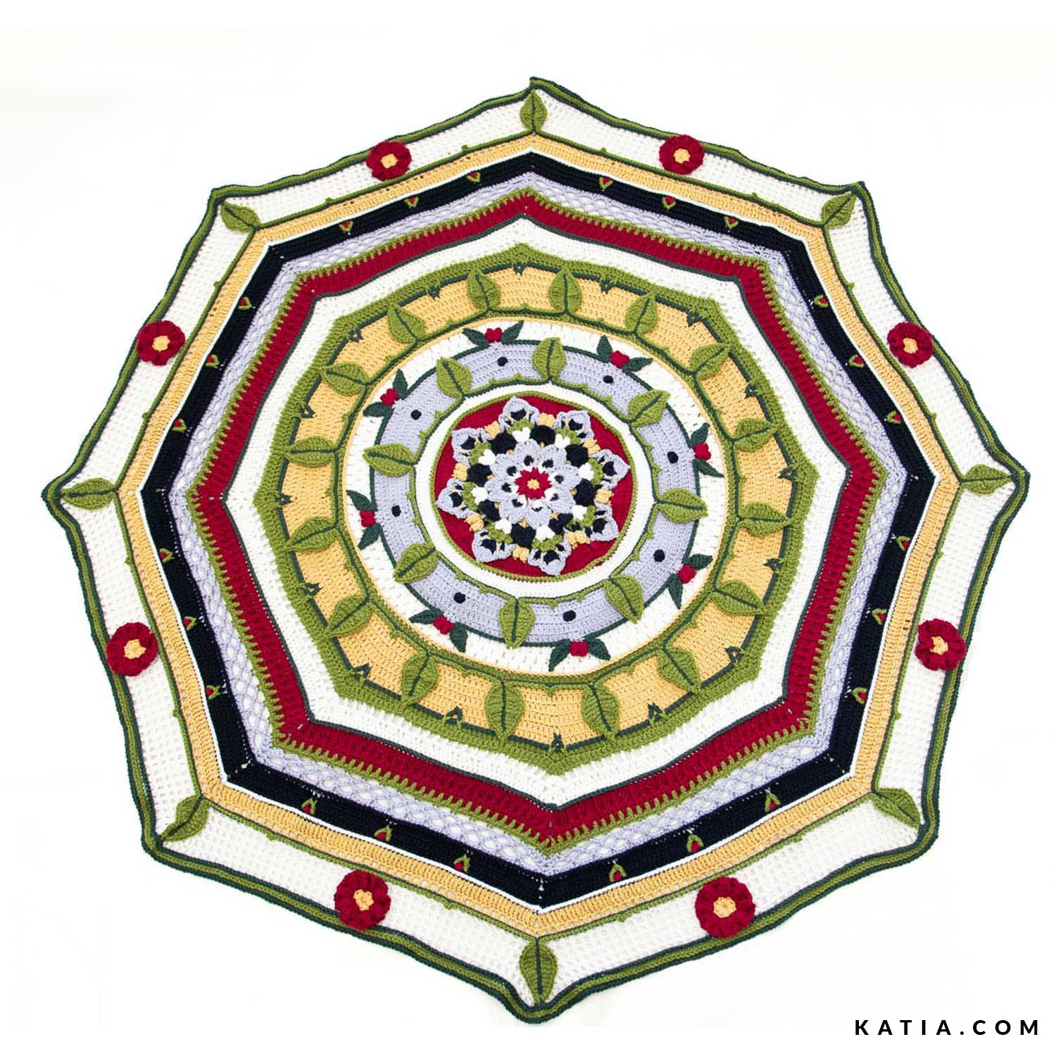 Kit CAL Caleidoflor | Couverture florale octogonale - kit | Katia.com