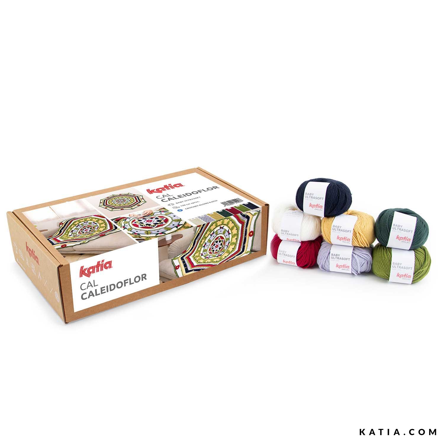 Kit CAL Caleidoflor | Manta floral octogonal - kit | Katia.com