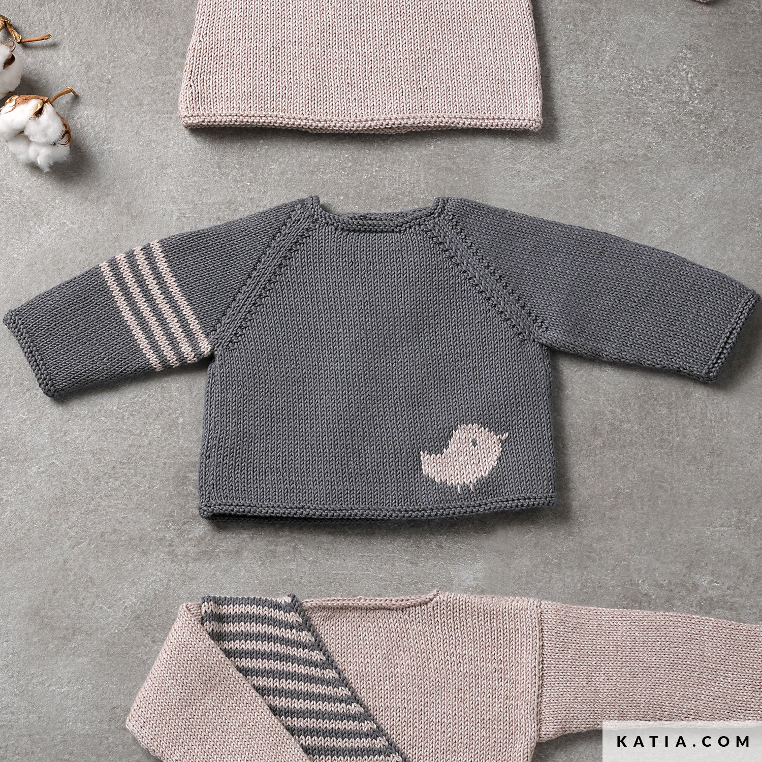 Trui - Baby - Herfst / Winter - modellen & patronen | Katia.com