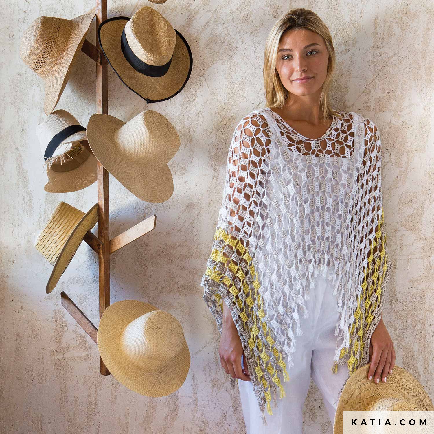 Poncho - Woman - Spring / Summer - models & patterns | Katia.com