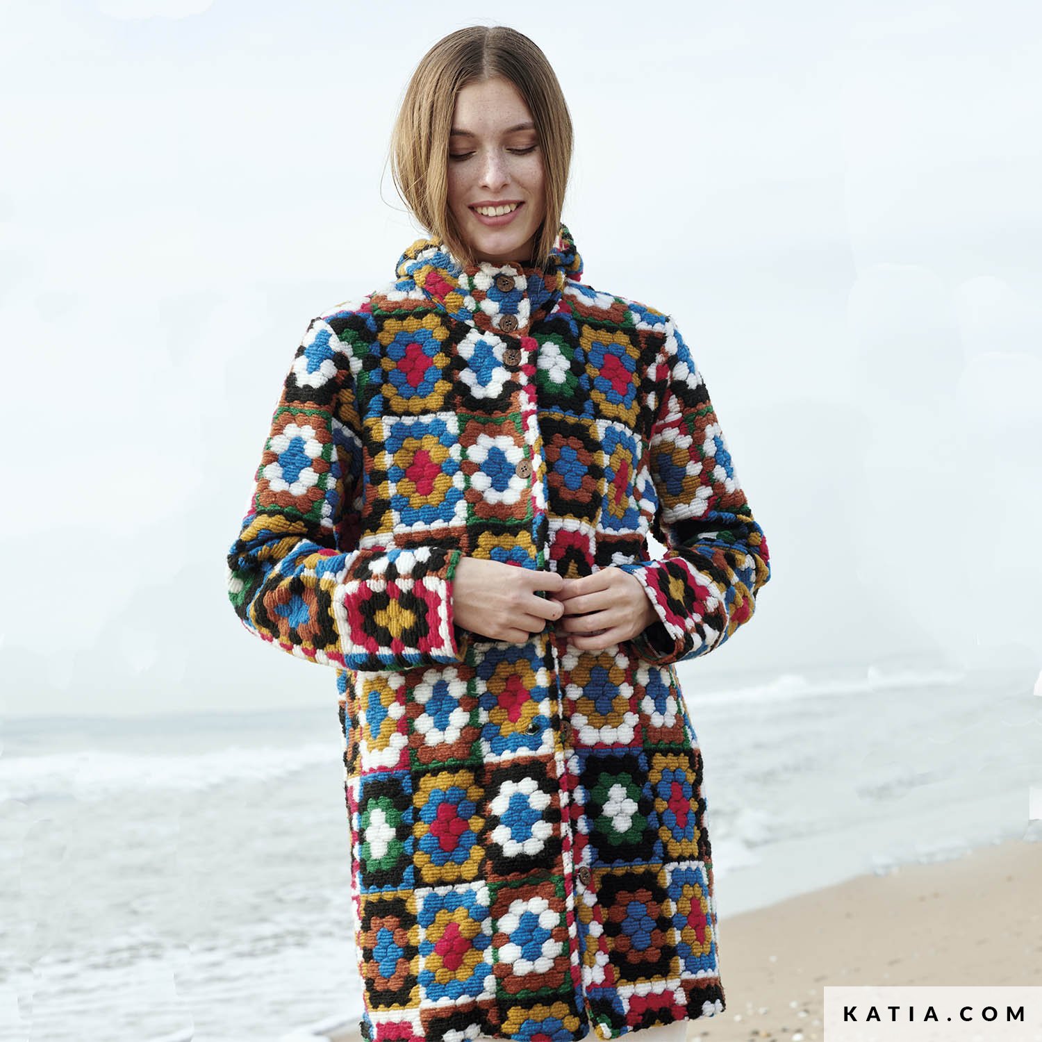 Woman’s Granny coat sewing pattern | Katia.com