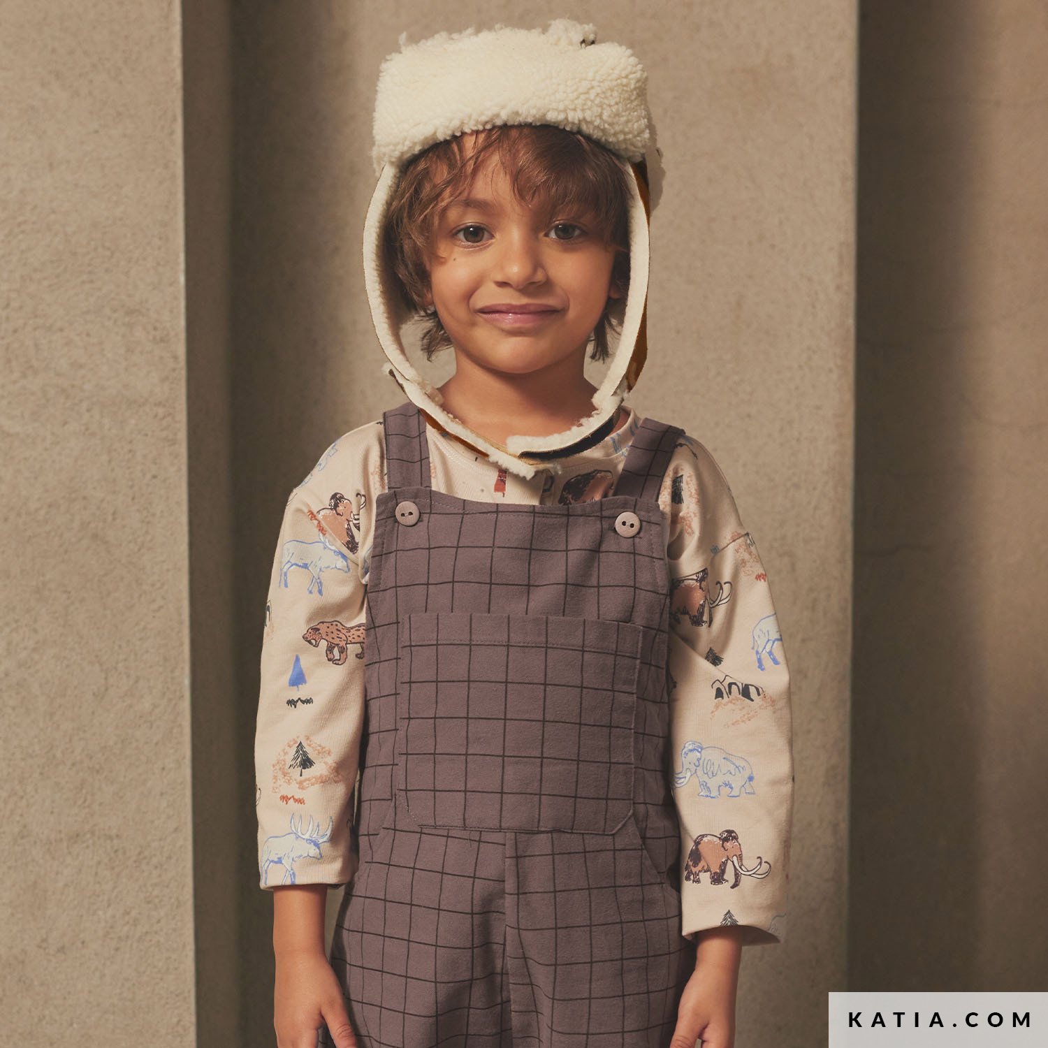 Bonnet d'Hiver Style Aviateur pour Enfants | Katia.com