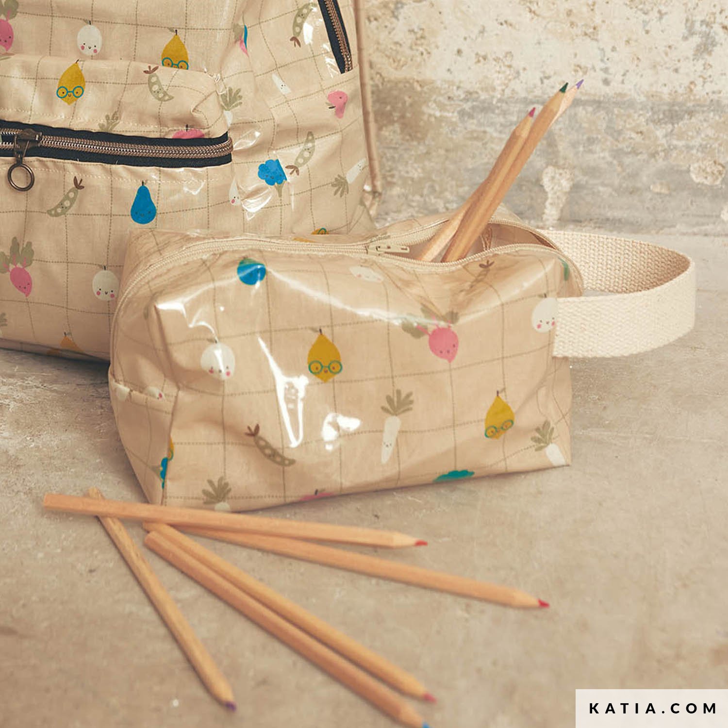 Patrón de costura en PDF neceser tipo box | Katia.com