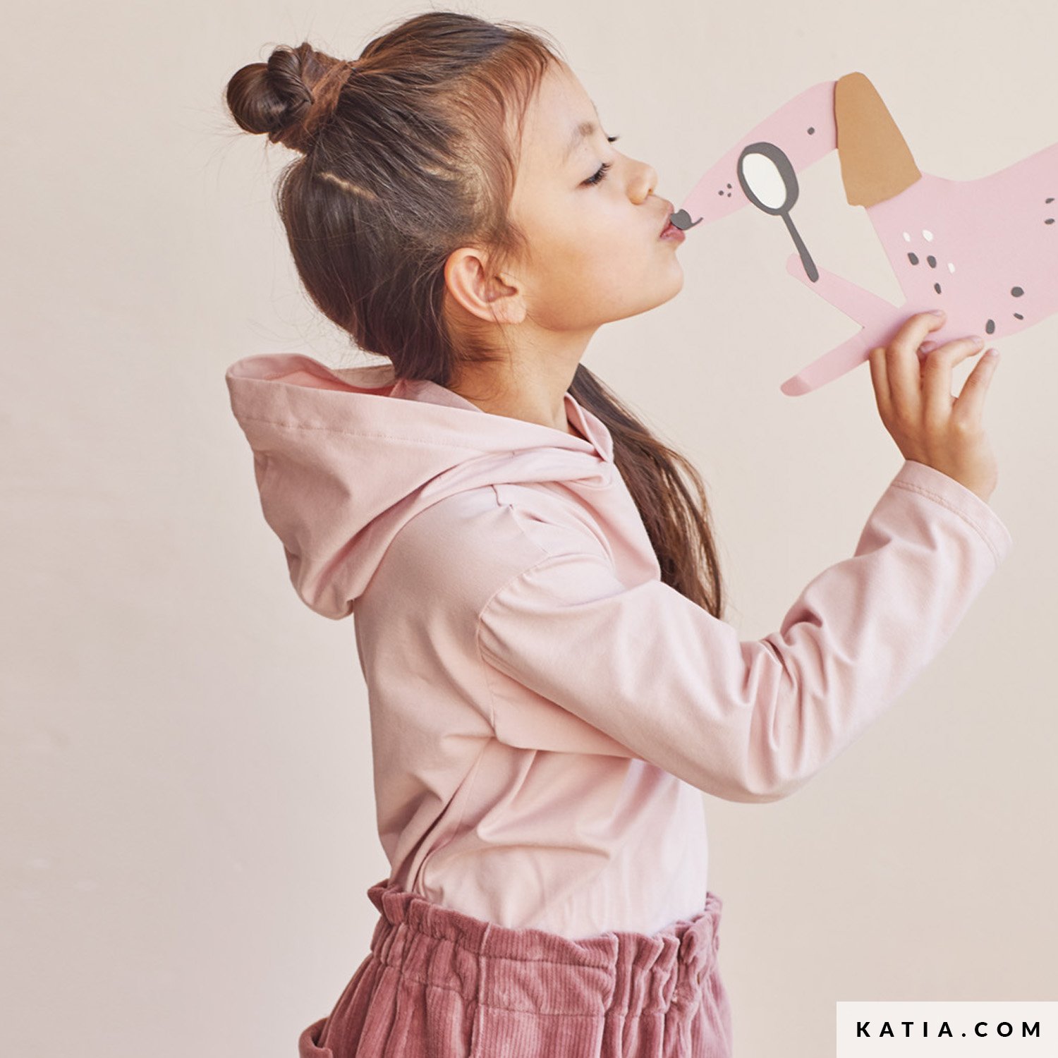 Kids hooded T-shirt sewing pattern | Katia.com