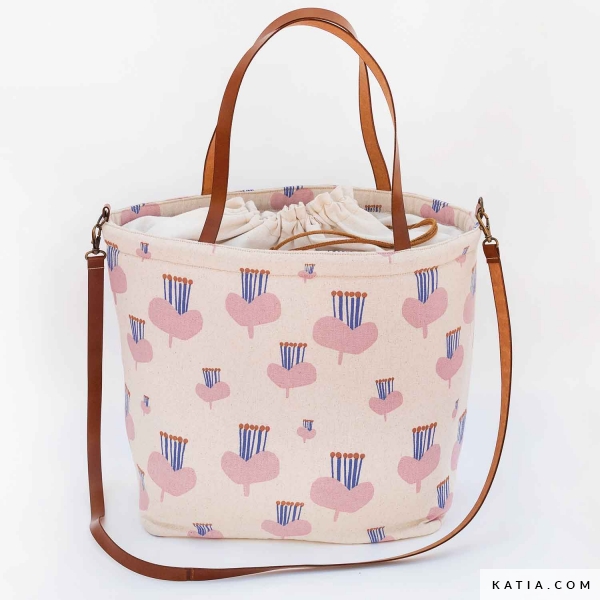 Shopping bag, with double straps, sewing pattern | Katia.com