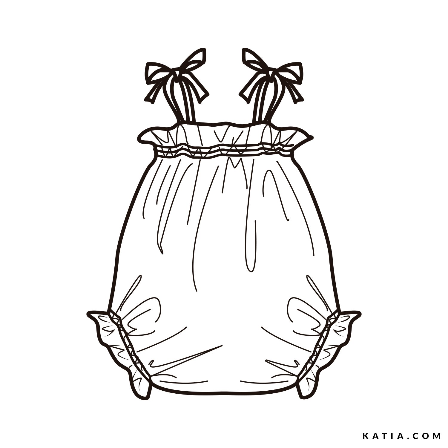 Baby romper PDF sewing pattern | Katia.com