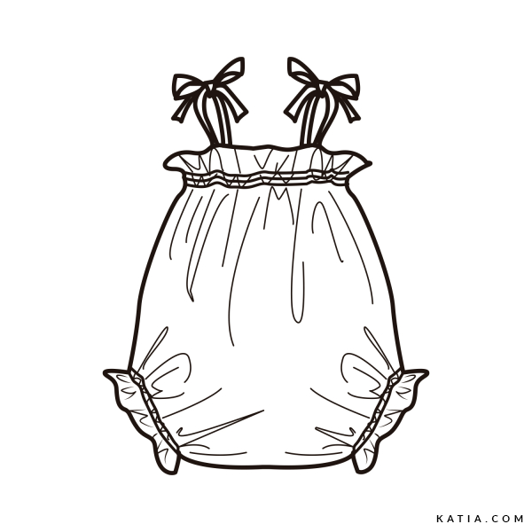 Baby romper PDF sewing pattern | Katia.com