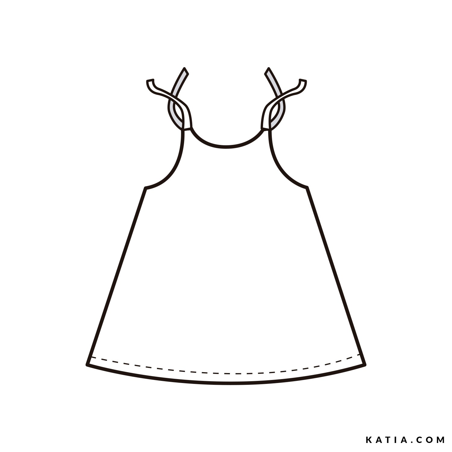 Children’s strappy top PDF sewing pattern | Katia.com