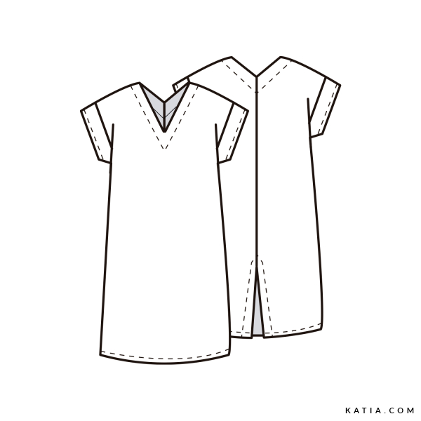 Kaftan PDF sewing pattern | Katia.com