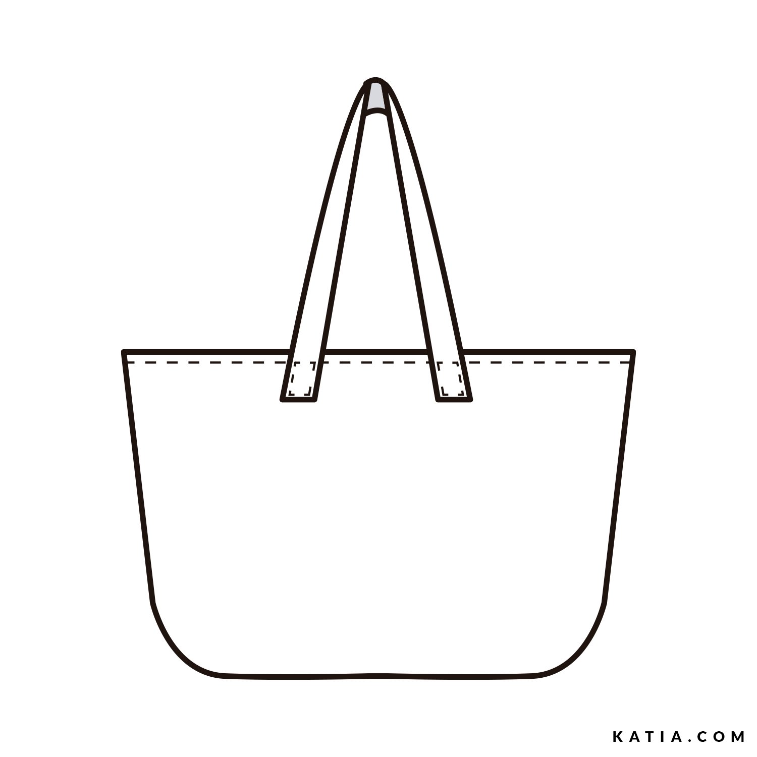 Patron de couture en PDF grand sac de plage | Katia.com