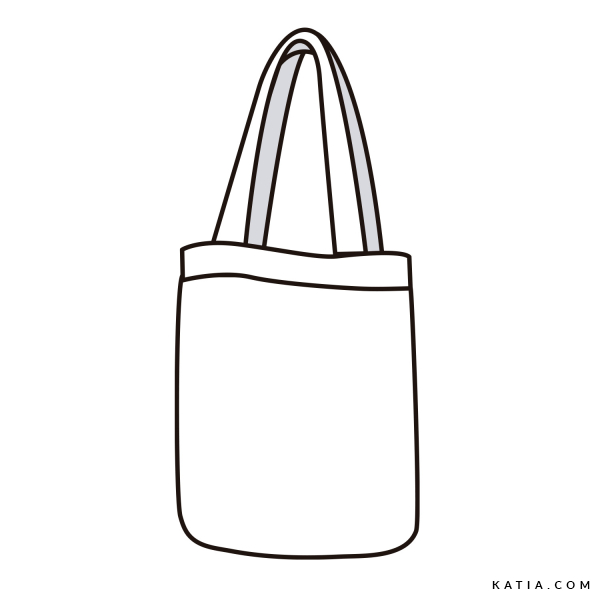 Patron de couture en PDF tote-bag pratique | Katia.com