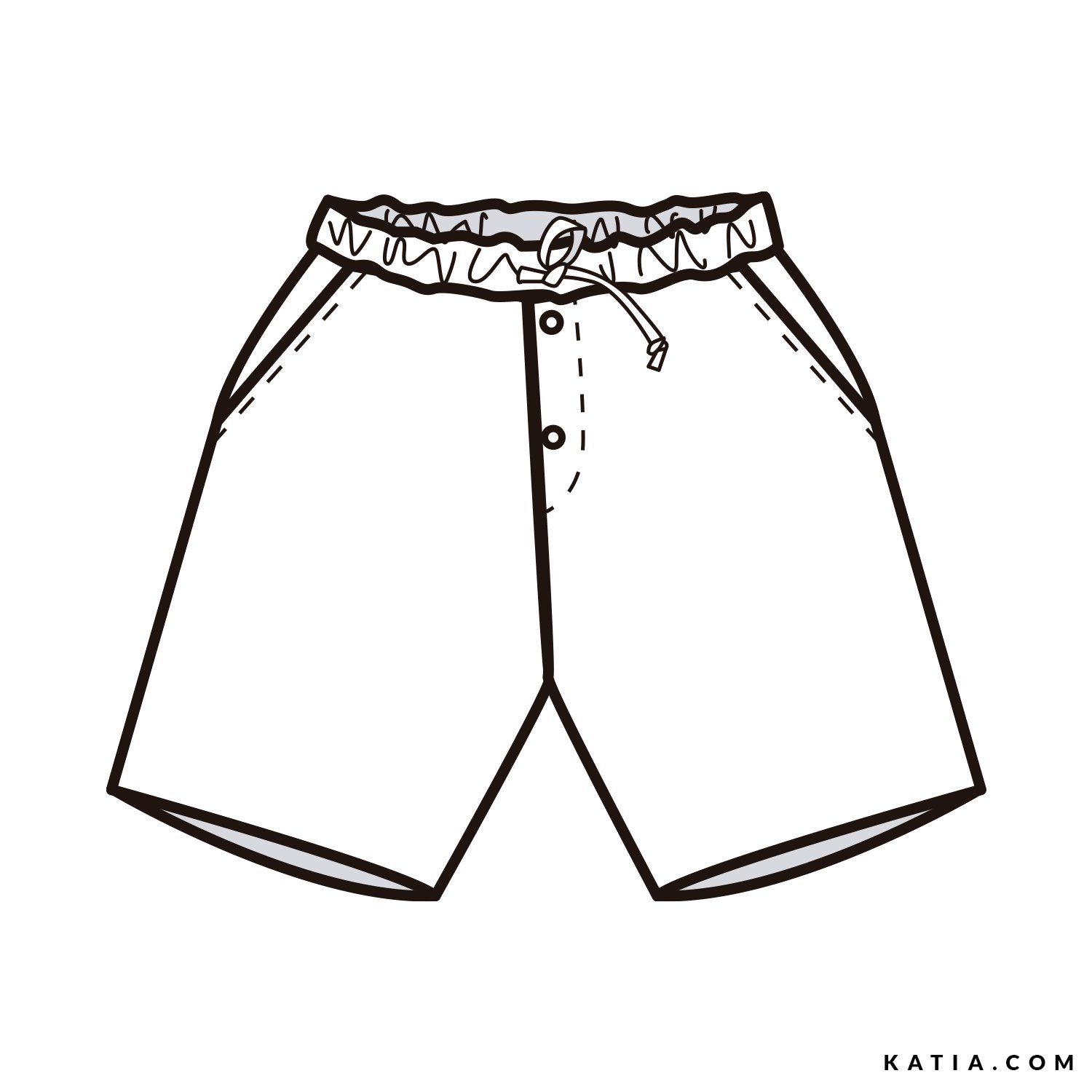 PDF-Schnittmuster kurze Hose | Katia.com