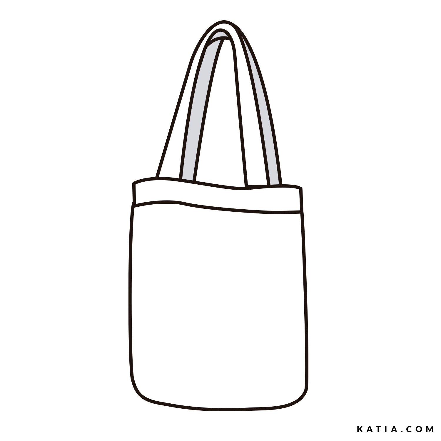 Practical and functional tote bag PDF pattern | Katia.com