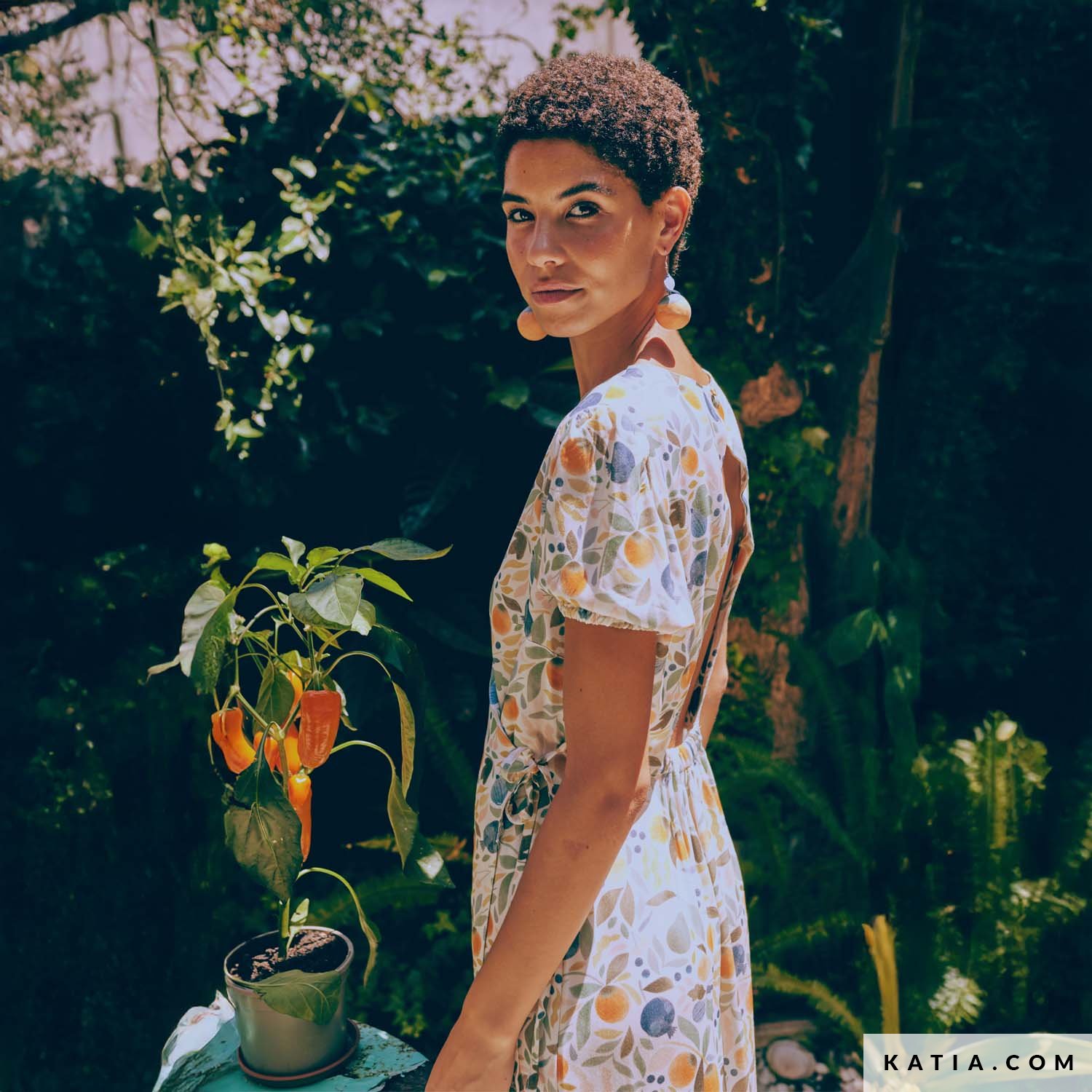 Women’s crossover dress PDF sewing pattern | Katia.com