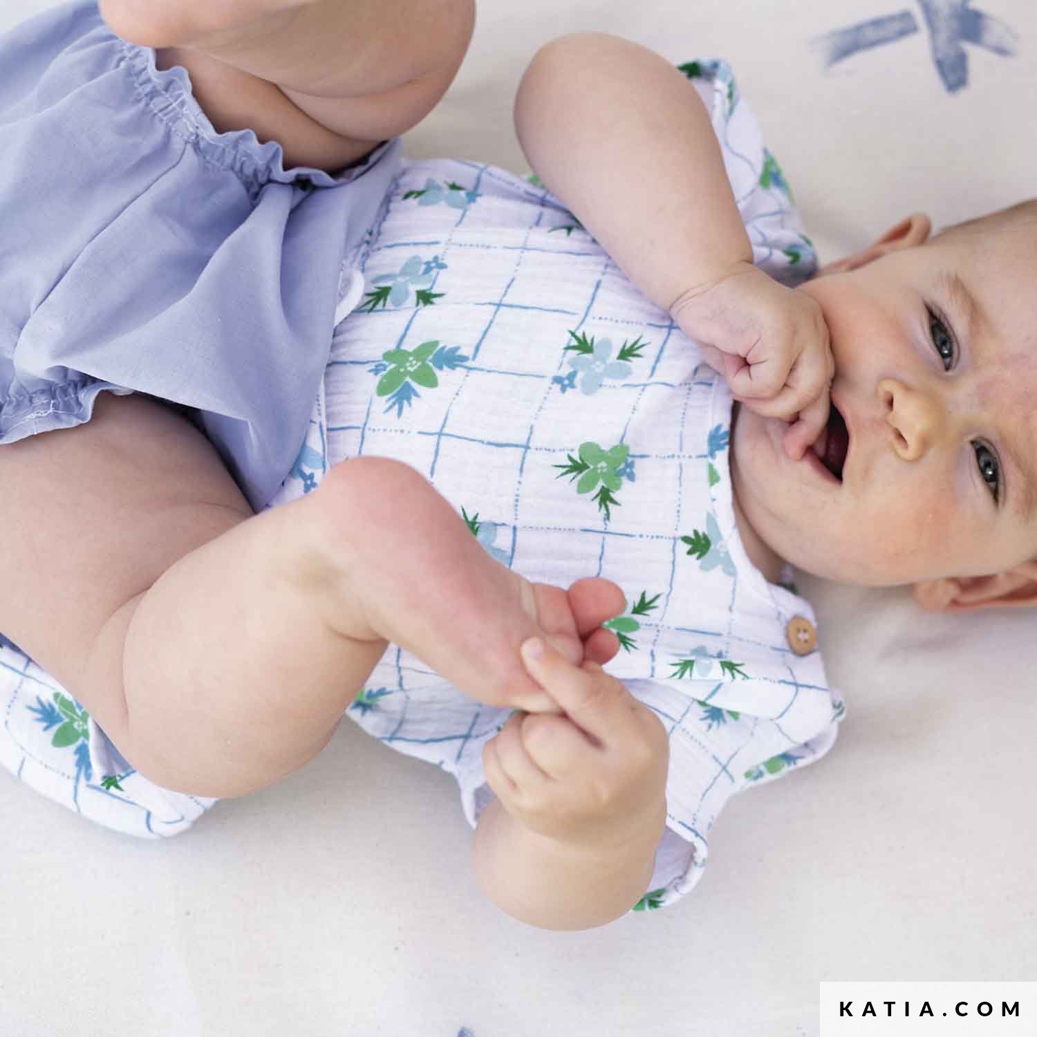 Baby short-sleeved dress with pockets | Katia.com