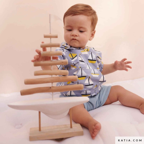 Naaipatroon voor een sweater met korte mouwen | Katia.com