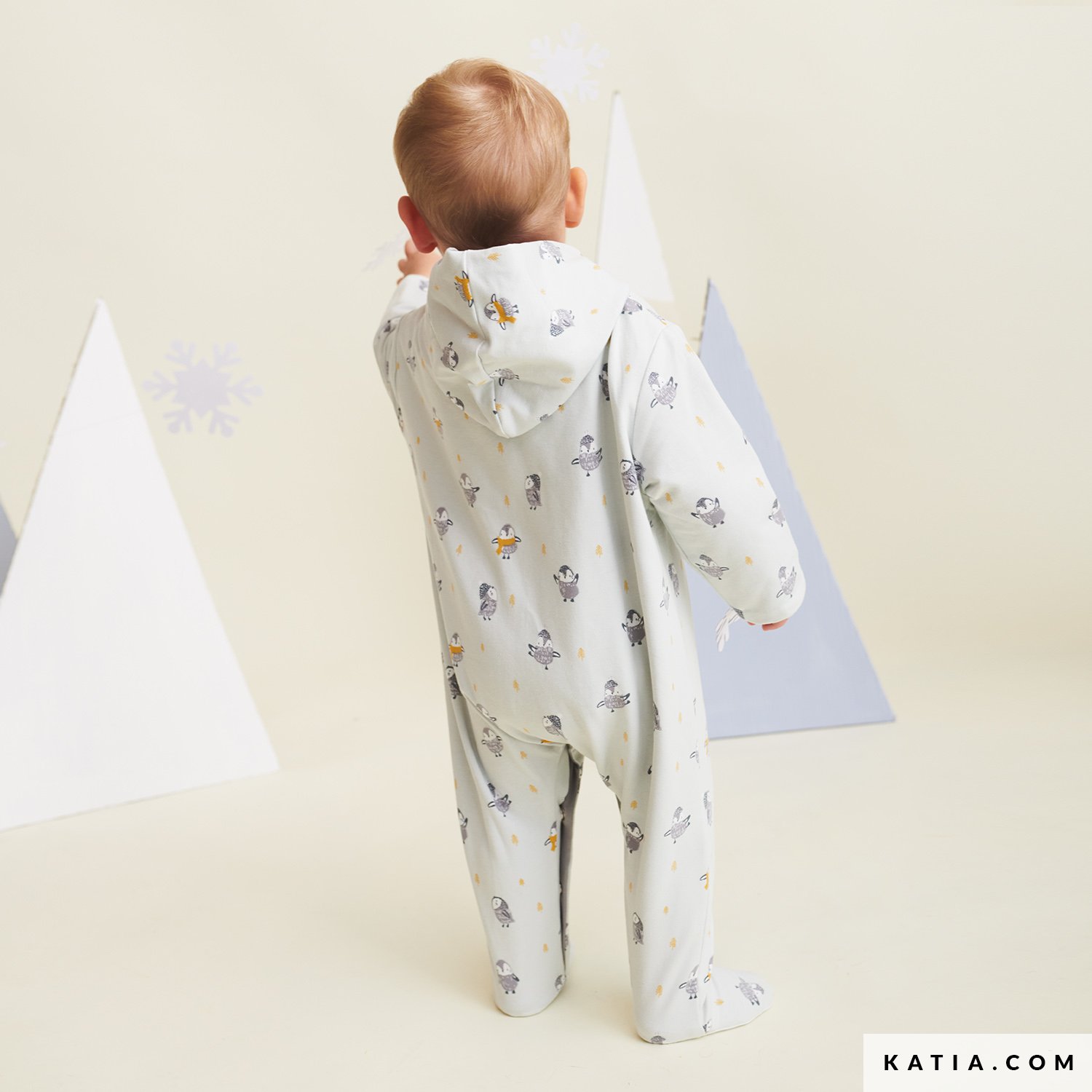 Baby one-piece sewing pattern | Katia.com