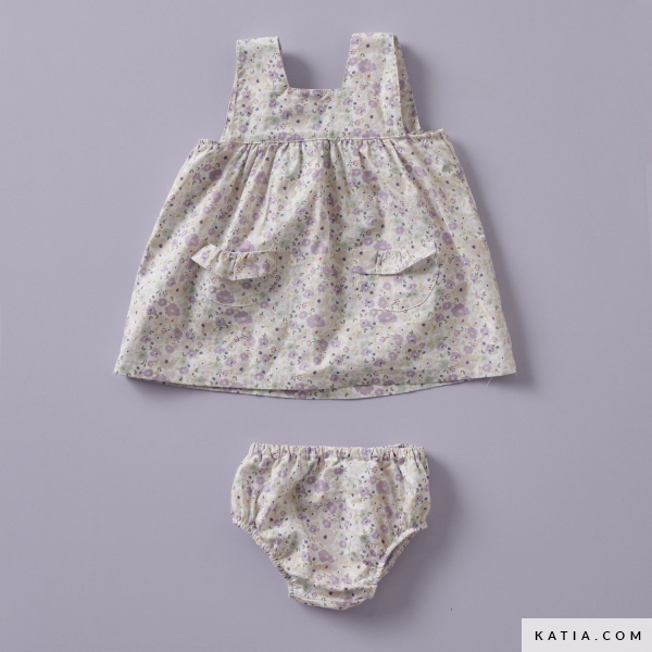 Baby strappy dress sewing pattern | Katia.com