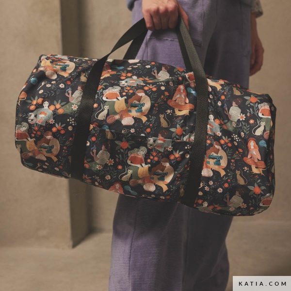 Sewing pattern for a round sports bag | Katia.com