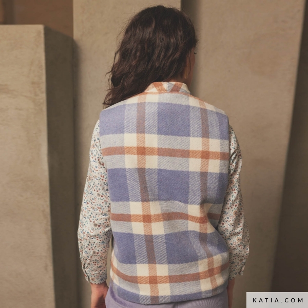 Sewing pattern for a women’s quilted vest | Katia.com