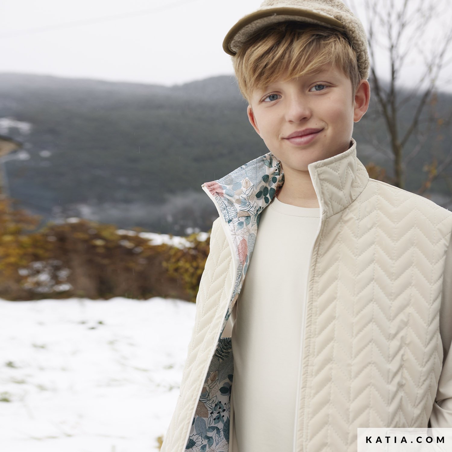 Children’s padded zip-up vest sewing pattern | Katia.com