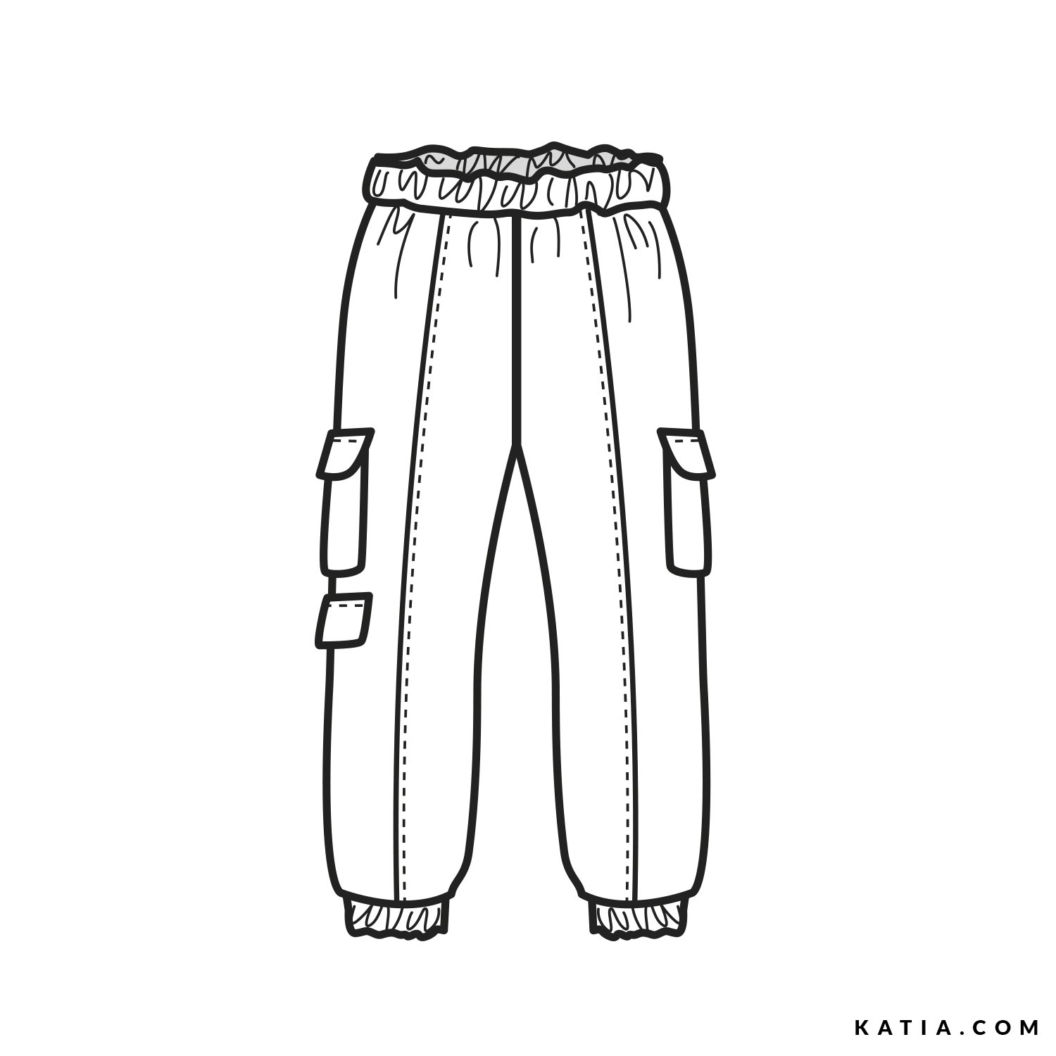Patron de couture - Pantalon coupe cargo pour enfant | Katia.com