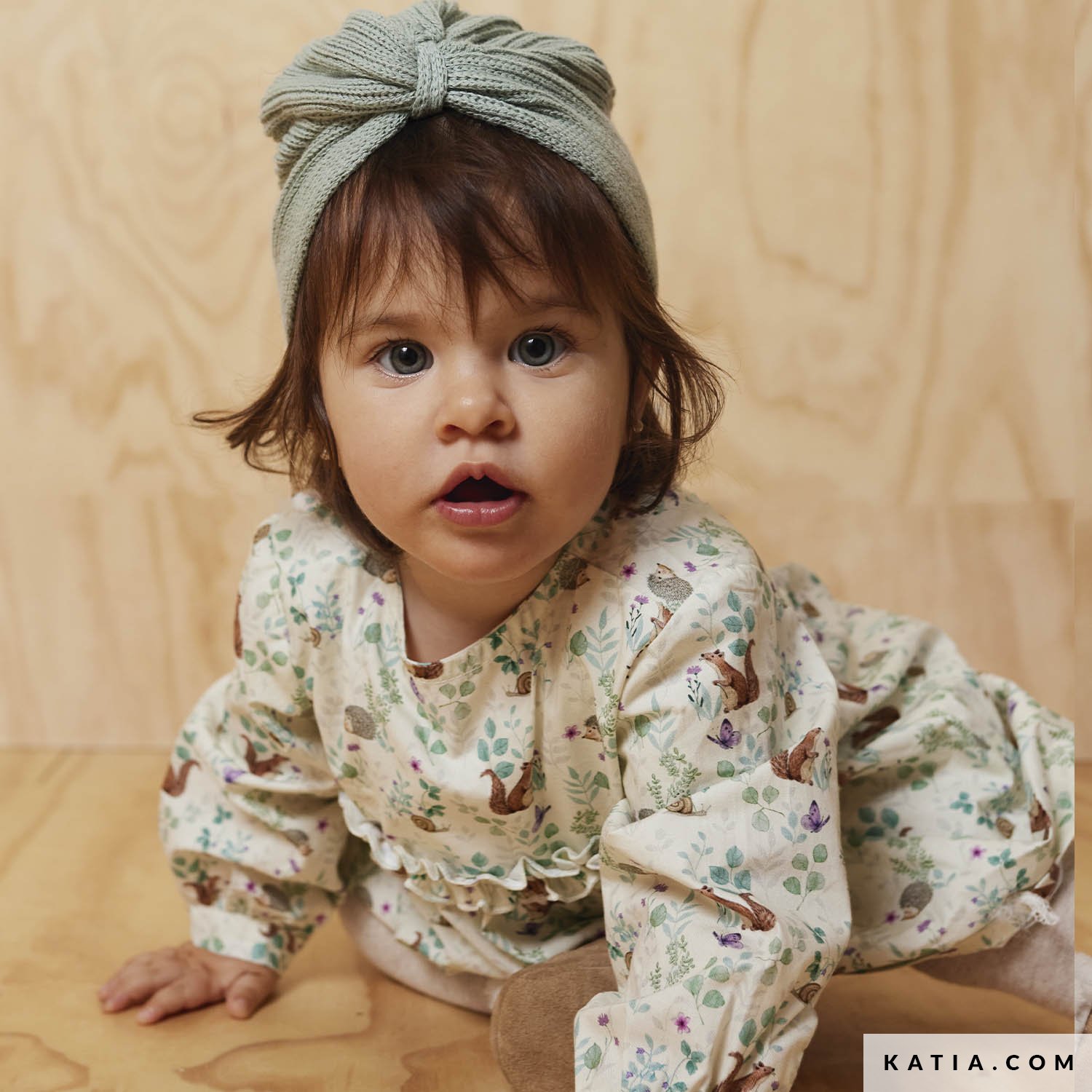 PDF Naaipatroon voor een jurk met gerimpelde volant | Katia.com