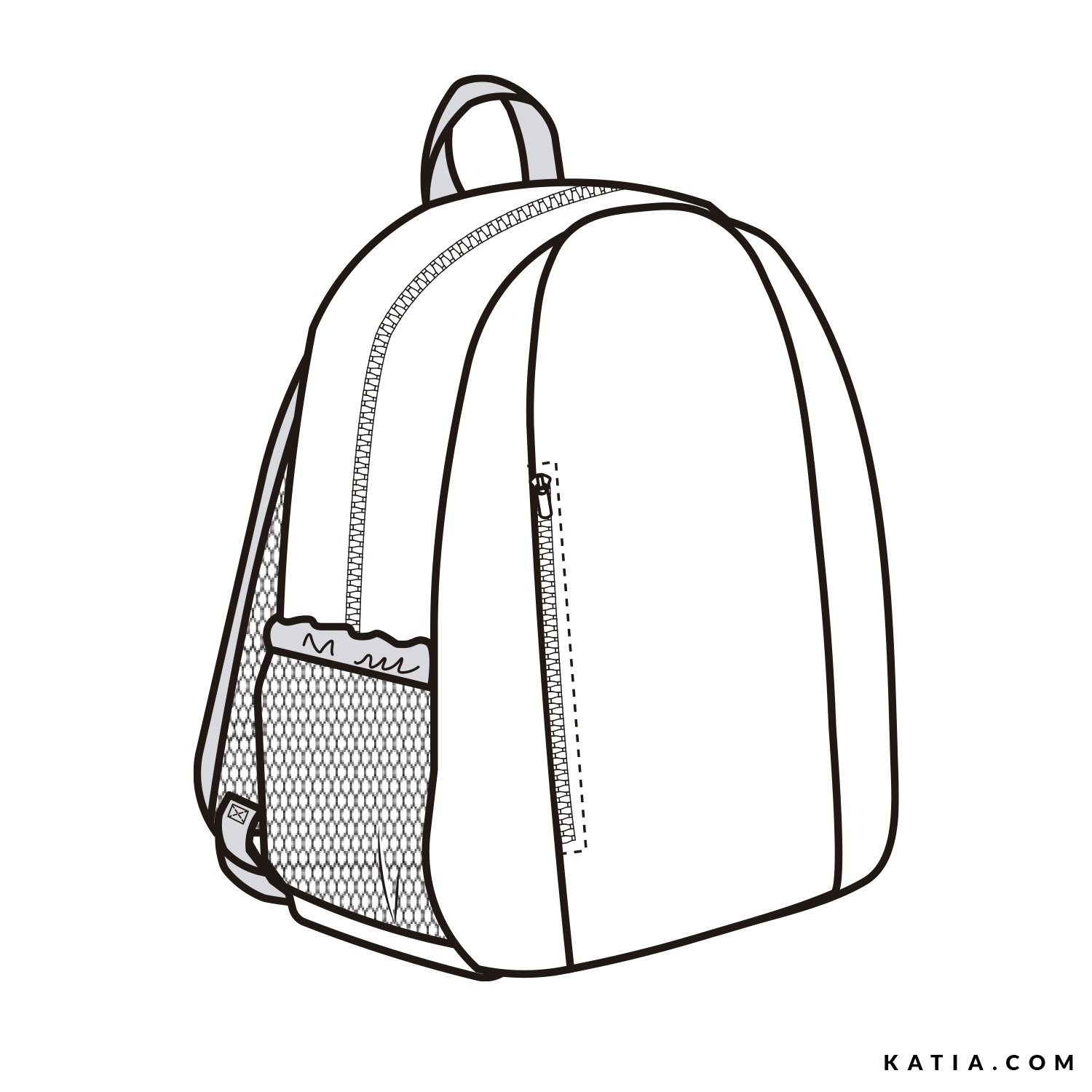PDF sewing pattern - Sports backpack with pockets | Katia.com