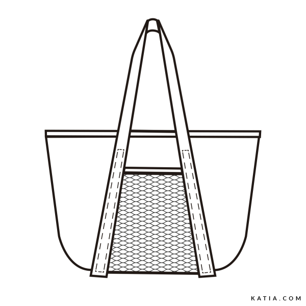 PDF sewing pattern - Sports tote bag | Katia.com